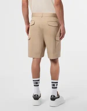 Philipp Plein Cargo Shorts - Beige