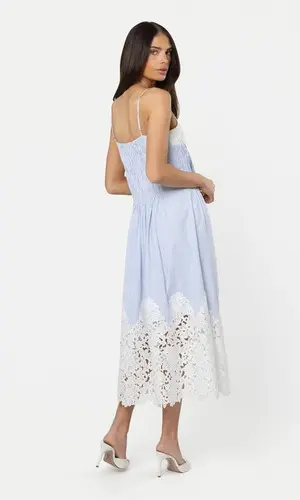 Generation Love Juniper Lace Combo Seersucker Dress