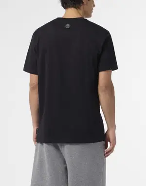 Philipp Plein Round Neck T-shirt Skull Strass Skull Strass - Black/black