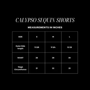 UNTAMED PETALS Calypso Sequin Shorts