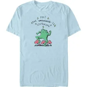 LOST GODS The Universe Is Listening Frog Graphic T-shirt - Light Blue