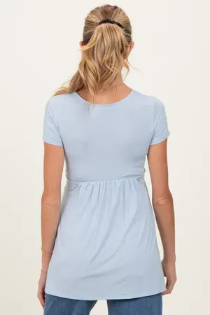 PINKBLUSH Draped Front Maternity Nursing Top