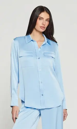 Generation Love Lanier Hammered Satin Shirt