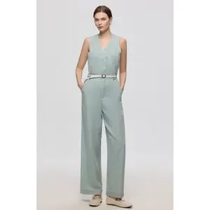 JUANA Nahla Chambray Jumpsuit - Chambray Blue