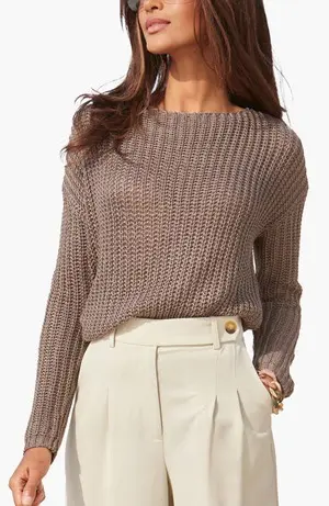 LASCANA Loose Knit Sweater - Olive