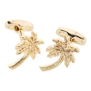 Trafalgar The Palm Court Palm Tree Cufflinks Gold