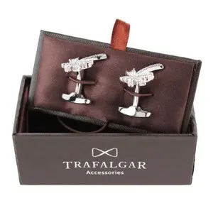 Trafalgar The Palm Court Palm Tree Cufflinks - Silver
