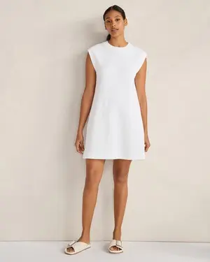 HAVEN WELL WITHIN Organic Cotton Waffle Knit Mini Dress
