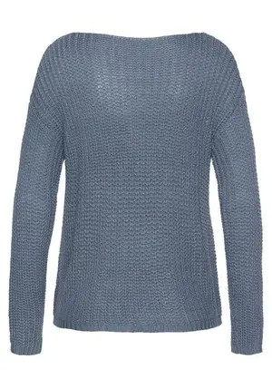 LASCANA Crochet Knit Sweater