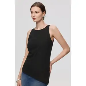 JUANA Sienna Pleated Tank - Black
