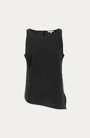 JUANA Sienna Pleated Tank - Black