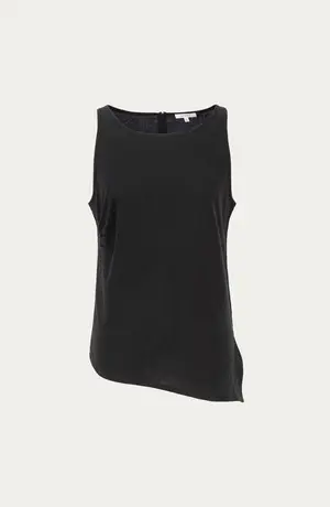 JUANA Sienna Pleated Tank - Black