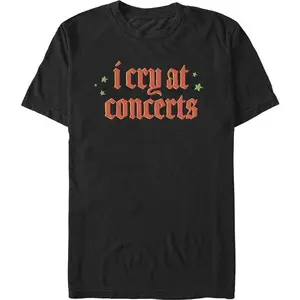 LOST GODS Cry At Concerts Graphic T-shirt - Black