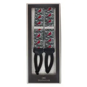Trafalgar Snowy Virginia Nightingale Silk Formal End Suspenders