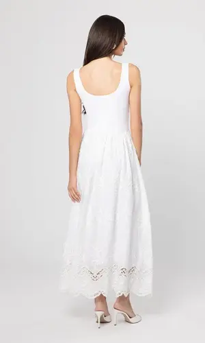 Generation Love Leann 3d Voile Combo Midi Dress