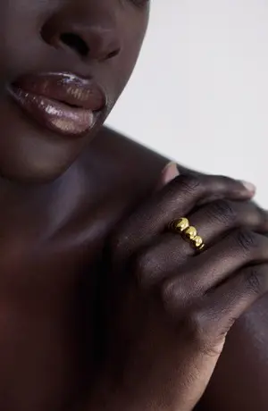 KELLERY Orbital Beaded Open Band Ring