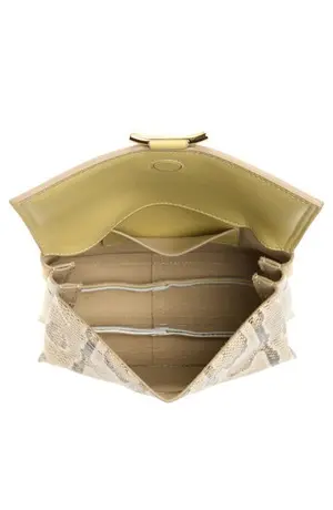 WANDLER Ida Trio Colorblock Leather Clutch - Island Python Mix