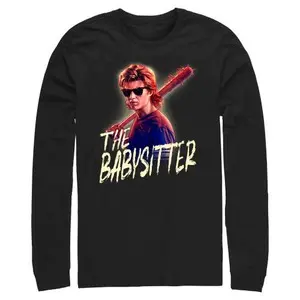 STRANGER THINGS Steve The Babysitter Portrait Long Sleeve Shirt