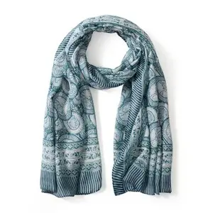 YOUZEY The Sarah Lightweight Scarf - Blue