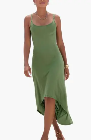 LASCANA Strap Detail High Low Dress