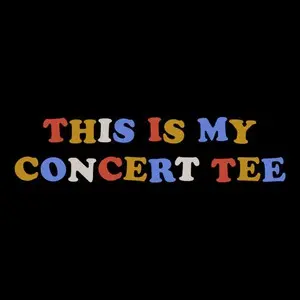 LOST GODS Colorful Concert Tee T Shirt - Black