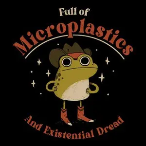 LOST GODS Frog Full Of Microplastics Short Sleeve Graphic T-shirt