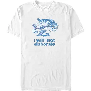 LOST GODS Opossum Will Not Elaborate Graphic T-shirt - White