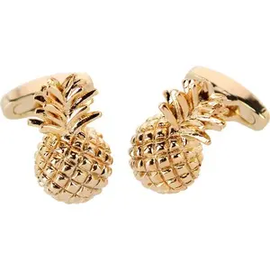 Trafalgar The Pineapple Crest Cufflinks - Gold