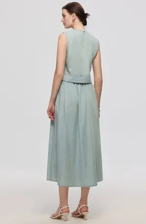 JUANA Amaia Pleated Maxi Skirt