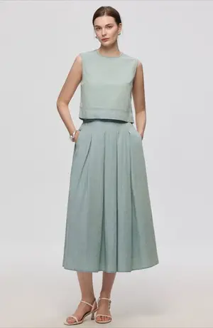 JUANA JUANA Amaia Pleated Maxi Skirt