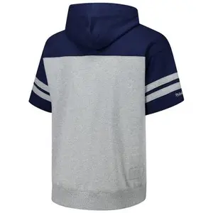 Mitchell & Ness Dallas Cowboys Vintage Logo Short Sleeve Hoodie - Gray