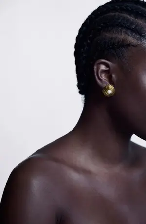 KELLERY Lumiere Bloom Pearl Drop Earrings