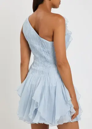Aje Nisha Ruffled Chiffon Mini Dress