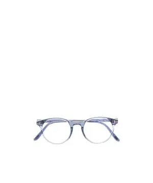 TOM FORD Round Frame Glasses - Blue