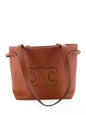 Celine Anais Cabas Leather Small Tote Bag - Brown