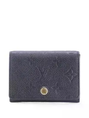 LOUIS VUITTON Multicartes Monogram Empreinte Leather Card Holder - Black