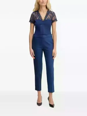 MORGAN Pressed Crease Slim-fit Trousers