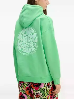 Rip Curl Logo-patch Drawstring Hoodie