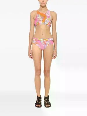 Emilio Pucci Orchidee-print Bikini Bottoms
