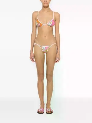 Emilio Pucci Orchidee Abstract-print Bikini Bottoms