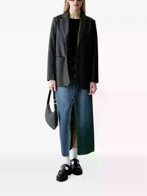 LEVI'S Front-slit Denim Maxi Skirt - Blue