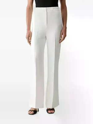 MORGAN Lace-trim Flared Trousers - White