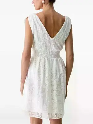 MORGAN Lace-overlay Mini Dress