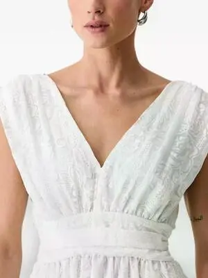 MORGAN Lace-overlay Mini Dress