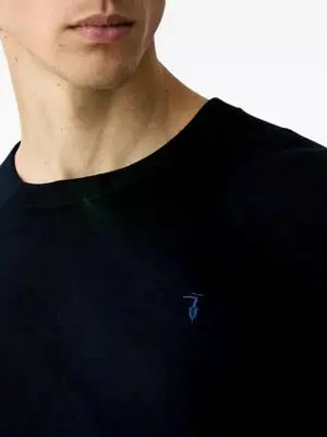TRUSSARDI Logo-embroidered Crew-neck Sweater