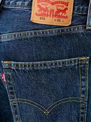 LEVI'S 470 Logo-patch Denim Shorts