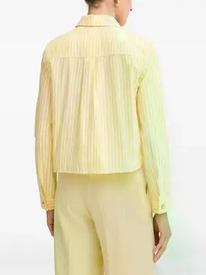 MORGAN Striped Shirt With Sun-shaped Buttons