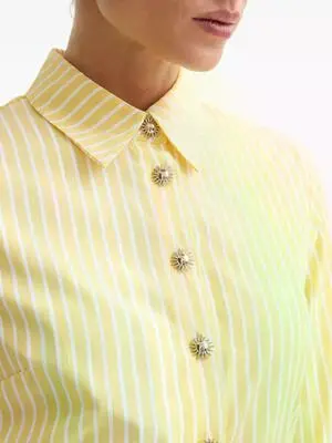 MORGAN Striped Shirt With Sun-shaped Buttons