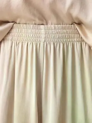 VICOLO Elasticated Palazzo Pants - Neutrals