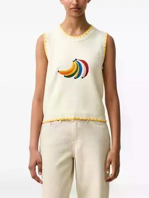 NEVER FULLY DRESSED Sleeveless Embroidered Vest